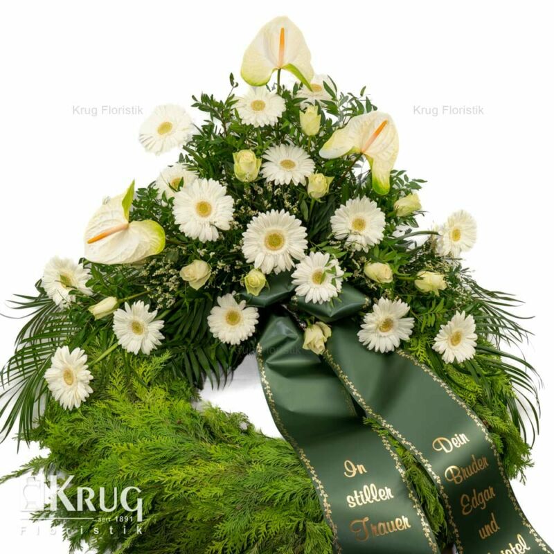 Trauerschleife mit eigenem Text » Blumen von Krug Floristik ...